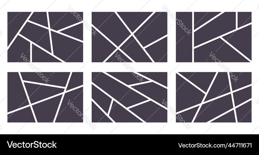 Black Photo Collage Template Royalty Free Vector Image