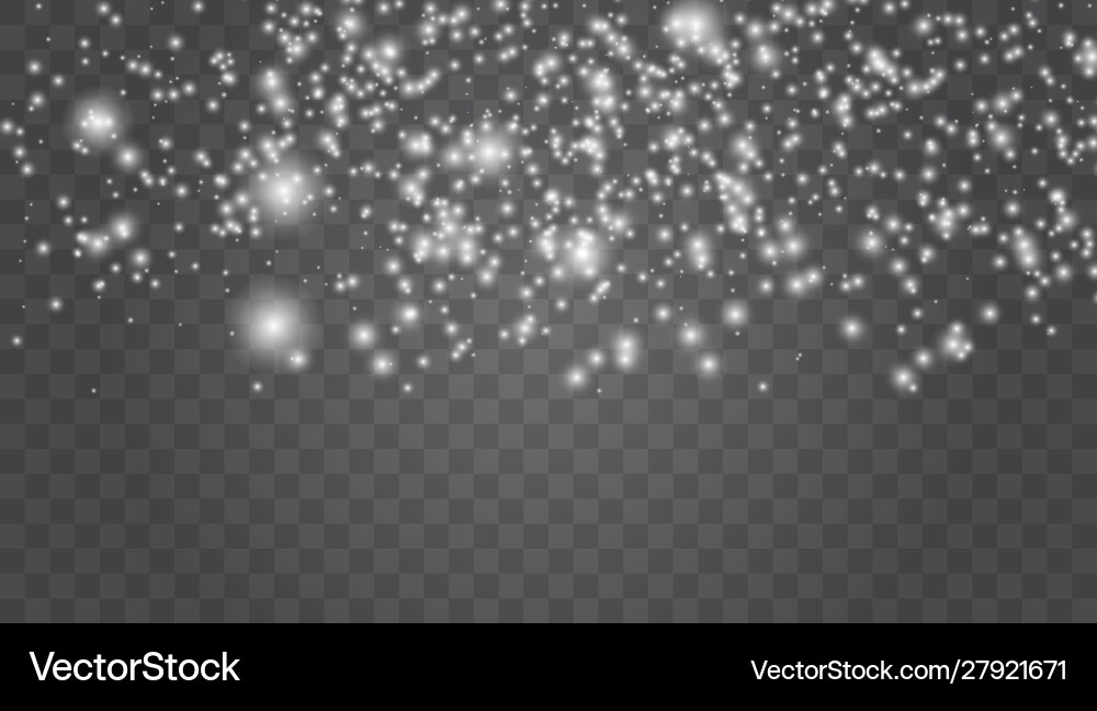 Christmas snow falling snowflakes Royalty Free Vector Image