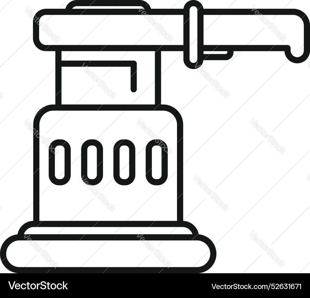 Electric belt sander icon outline style Royalty Free Vector