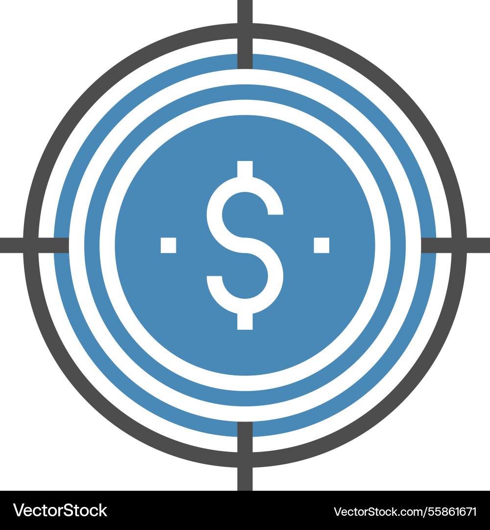 Venture capital flat web icon concept Royalty Free Vector