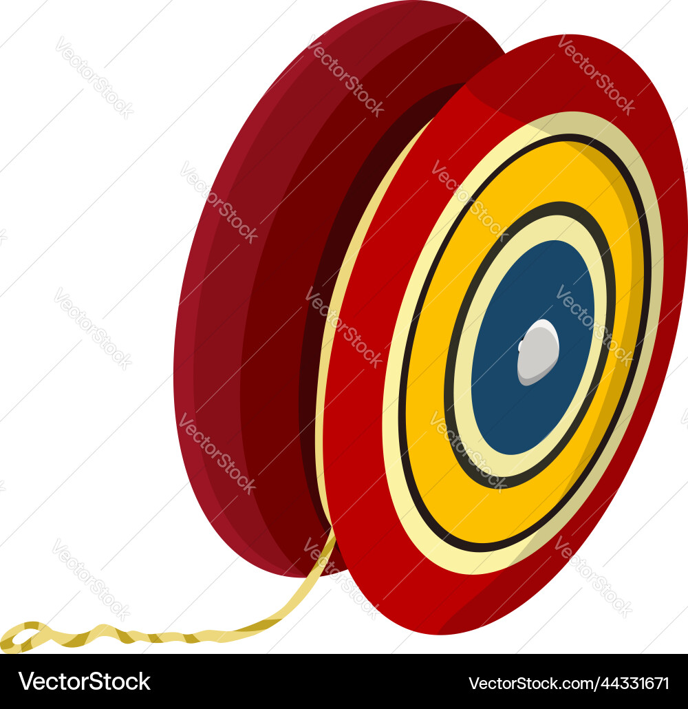 Yoyo toy on a white background Royalty Free Vector Image