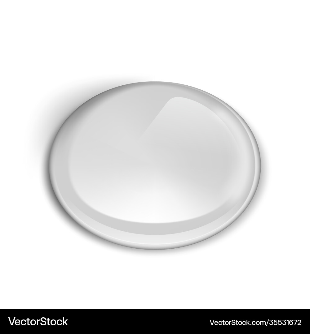 Blank dome stickers for branding or presentation Vector Image