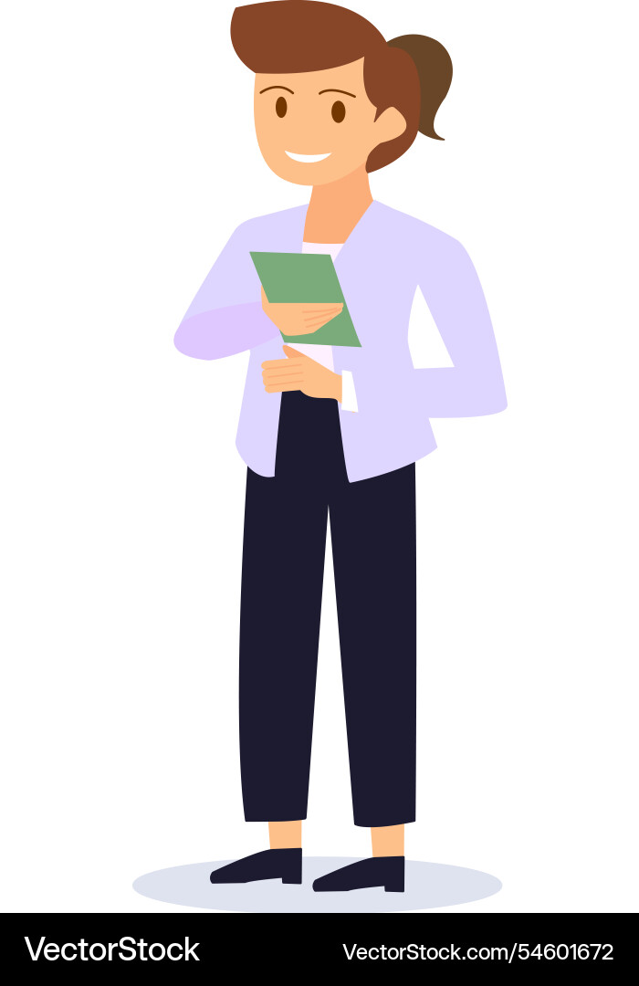 Businessman giving presentation Royalty Free Vector Image