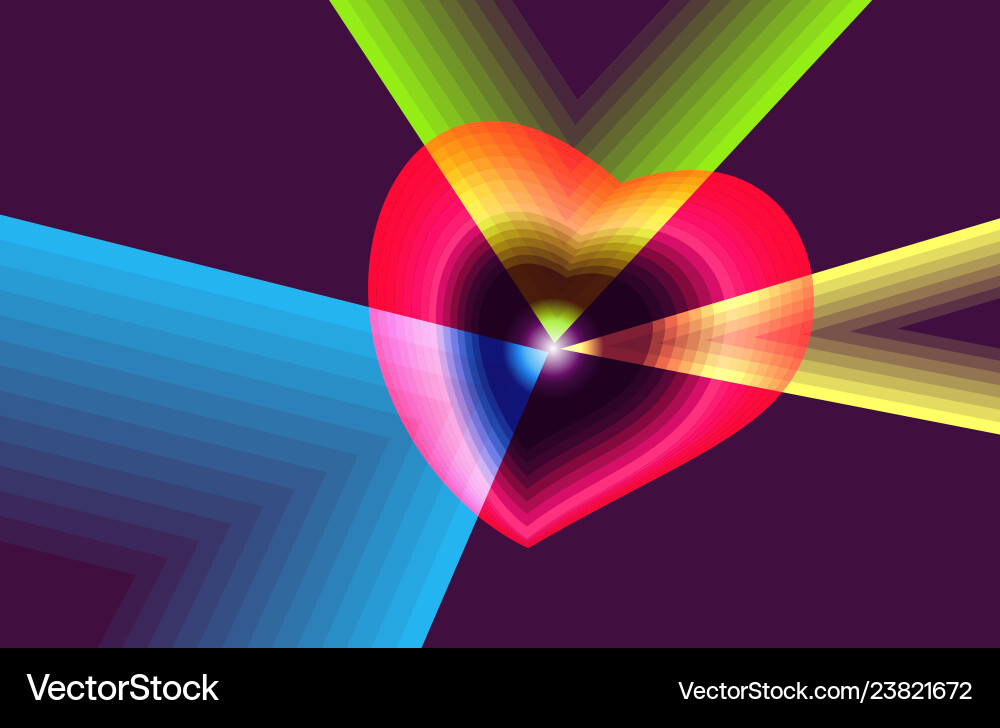 Conception and visual metaphor of broken heart Vector Image