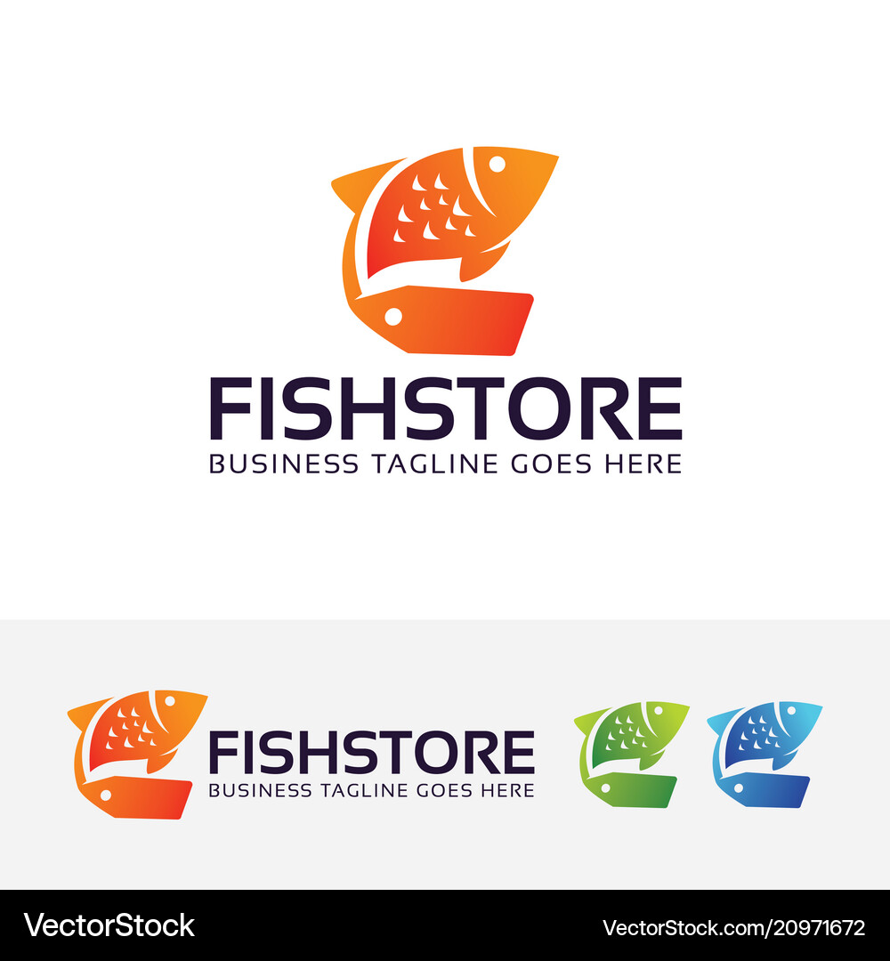 Fish Store Logo Tropical Fish Logo