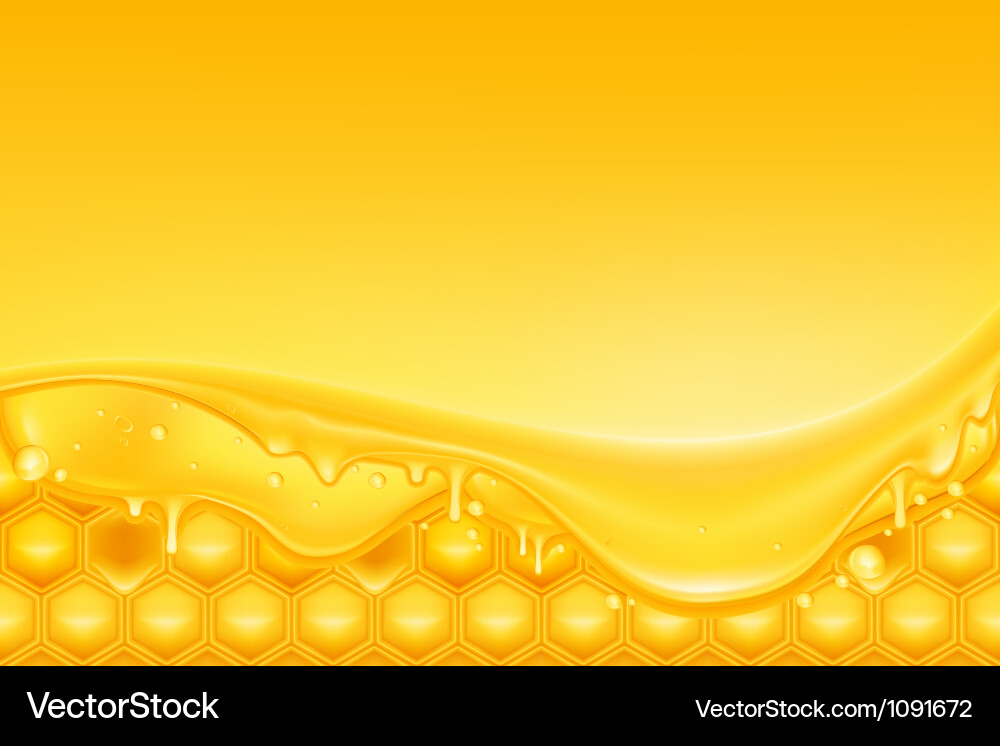 Honey background Royalty Free Vector Image - VectorStock