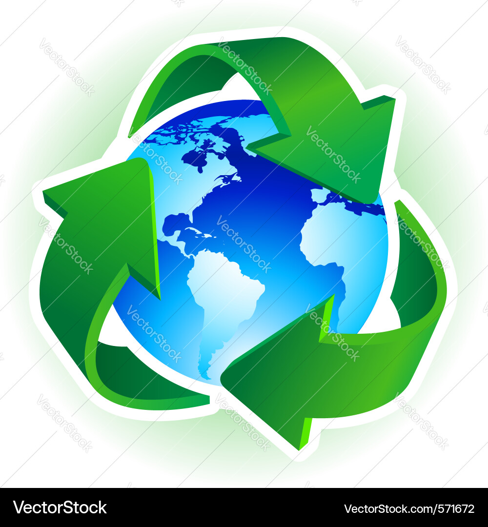 Blue Recycle Logo