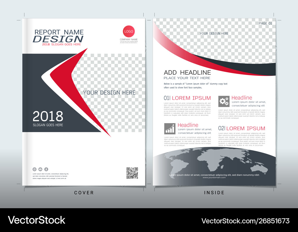 Covers design with space for photo background Vector Image