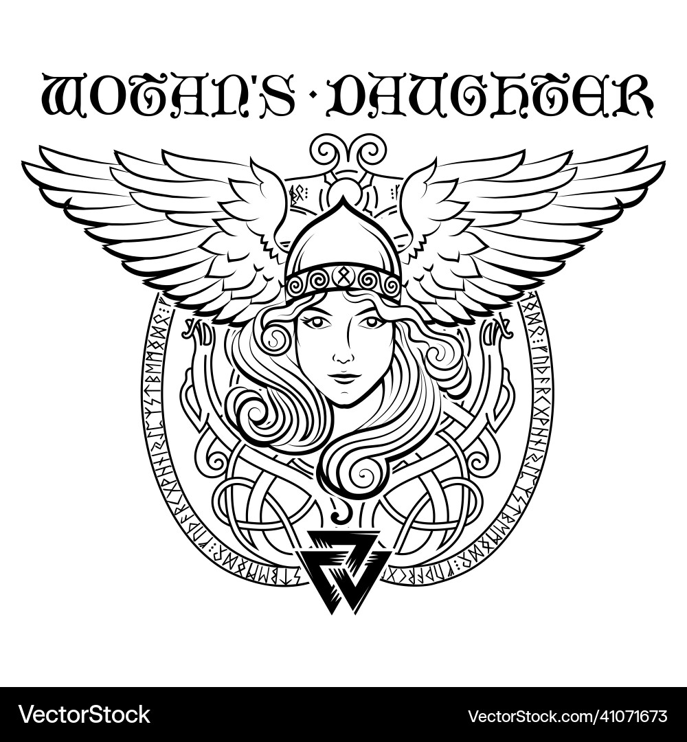 Norse Valkyrie Helmet 260+ Valkyrie Symbol Stock Illustrations,