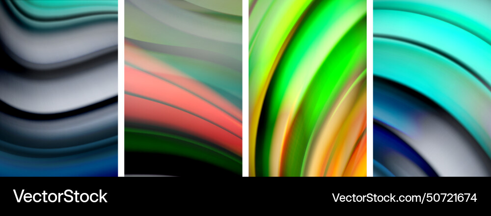 Blurred color line backgrounds Royalty Free Vector Image