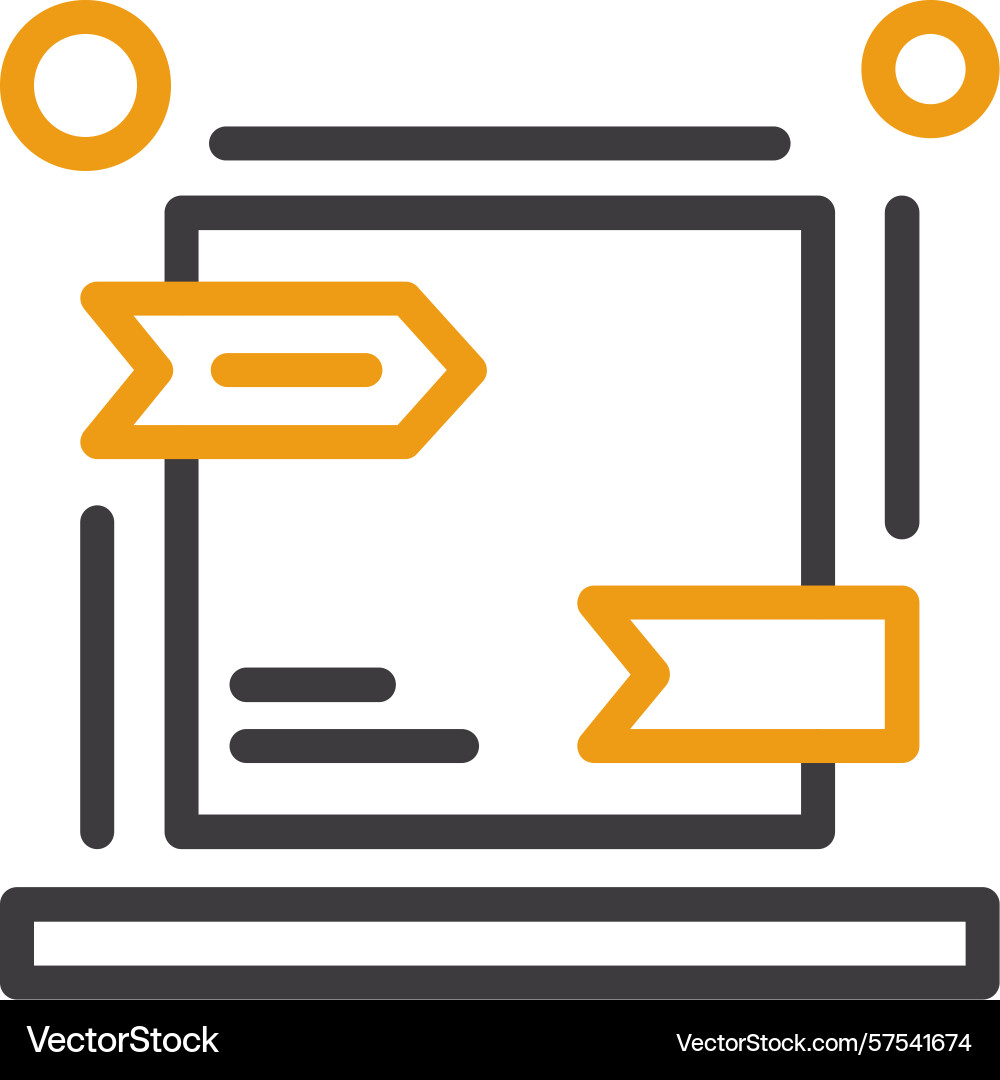 Canonical url two color icon Royalty Free Vector Image