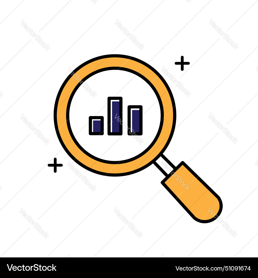 Contextual analysis icon design Royalty Free Vector Image
