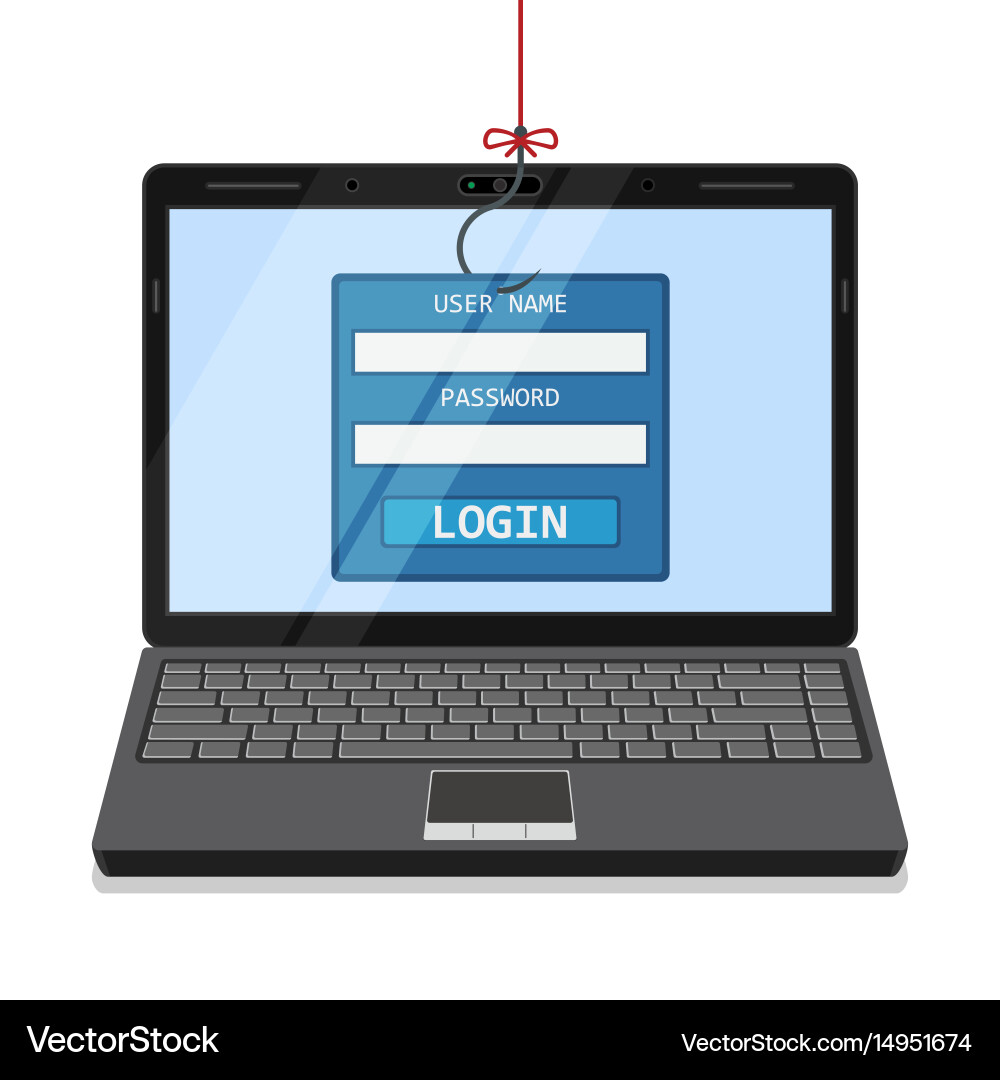 Phishing Attack Concept Royalty Free Vector Image