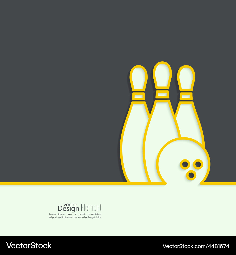 Pin and ball Royalty Free Vector Image - VectorStock