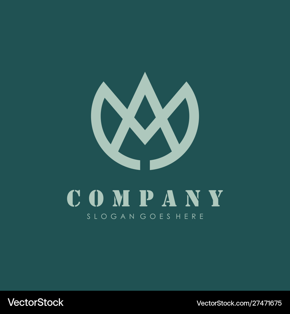 Abstract logo letter a and m concept Royalty Free Vector