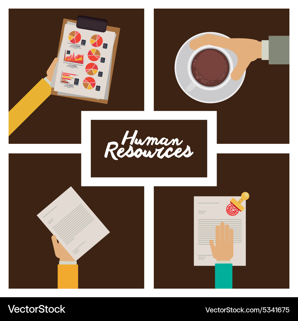 Human resources design Royalty Free Vector Image