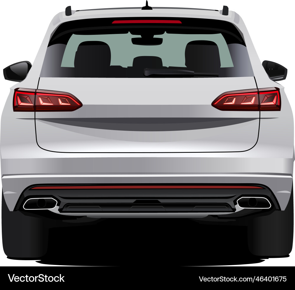 Realistic suv Royalty Free Vector Image - VectorStock