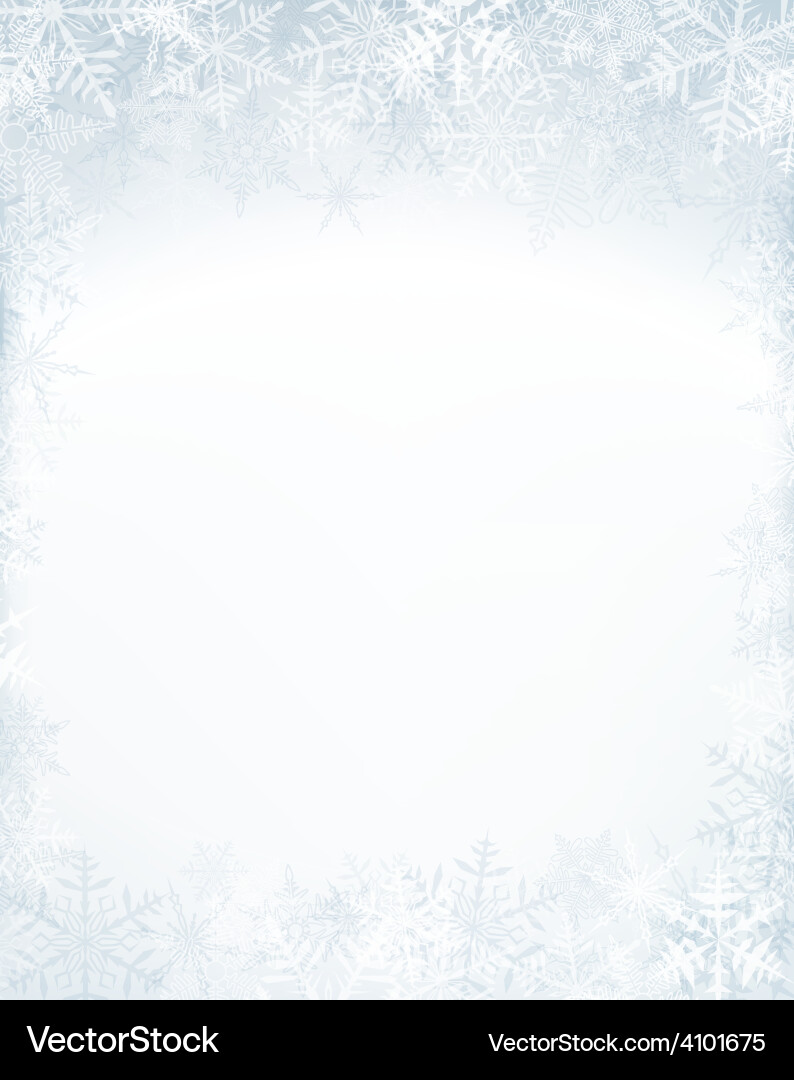 Winter Snowflake Frame Royalty Free Vector Image
