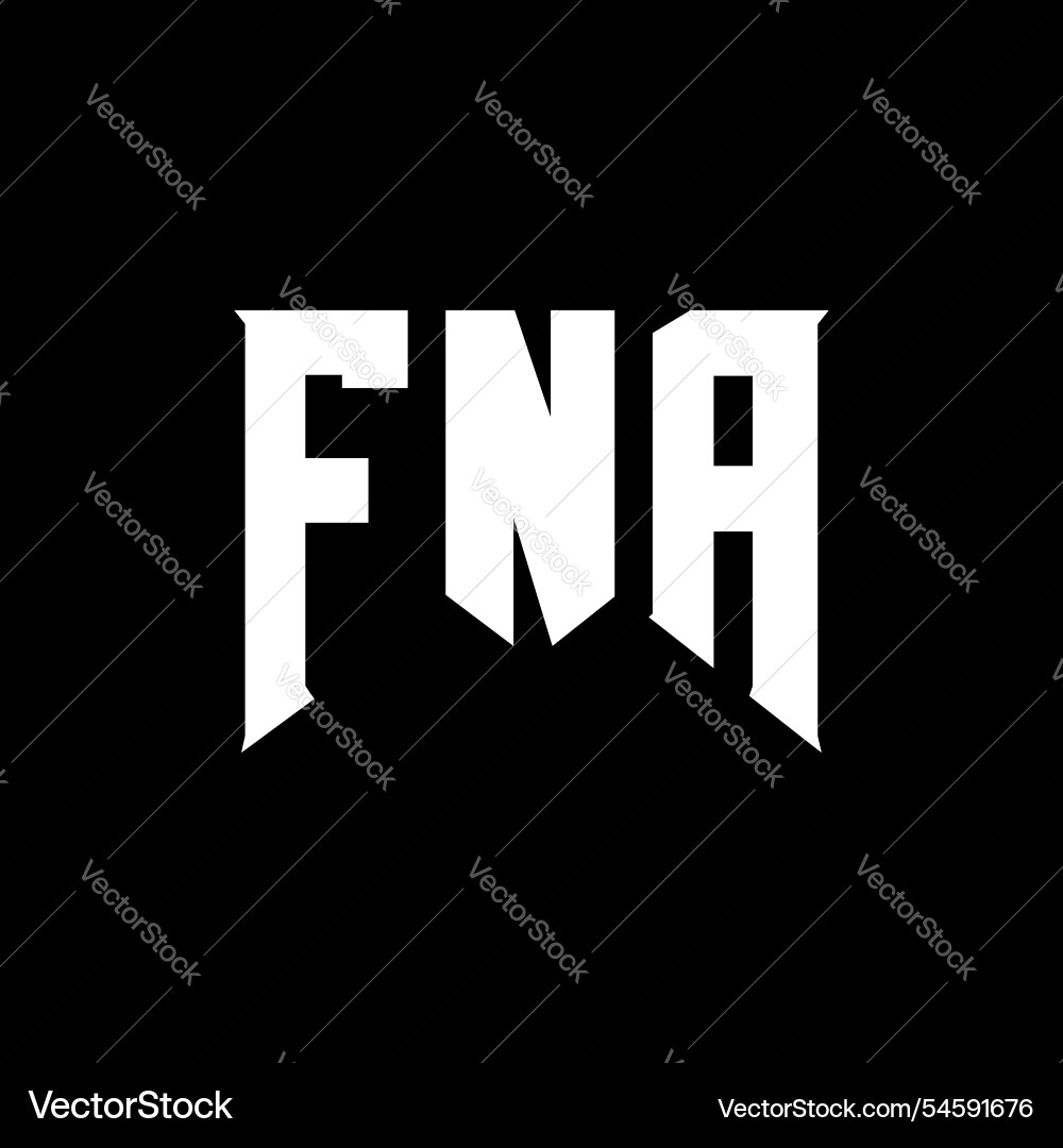 Fna letter logo design for technology company Vector Image