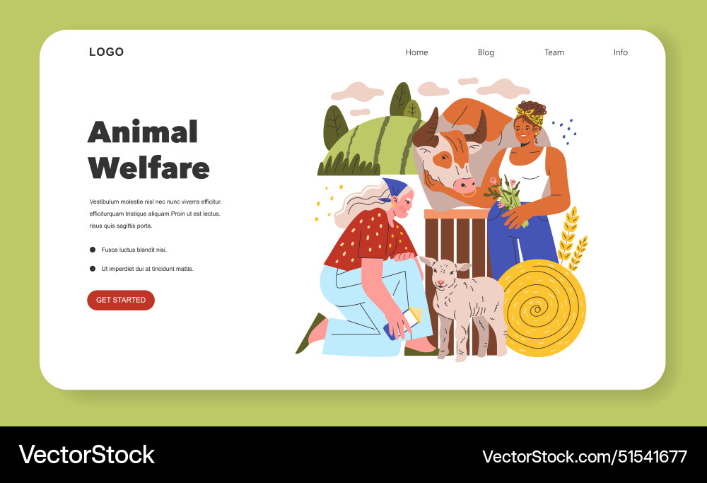 Farm life flat Royalty Free Vector Image - VectorStock