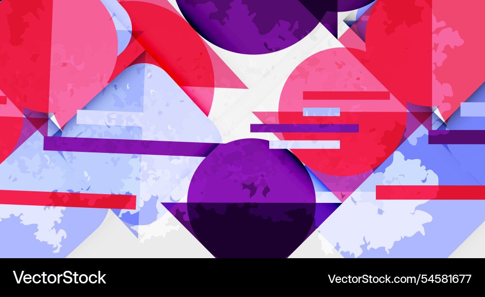 Grainy texture geometric abstract background Vector Image