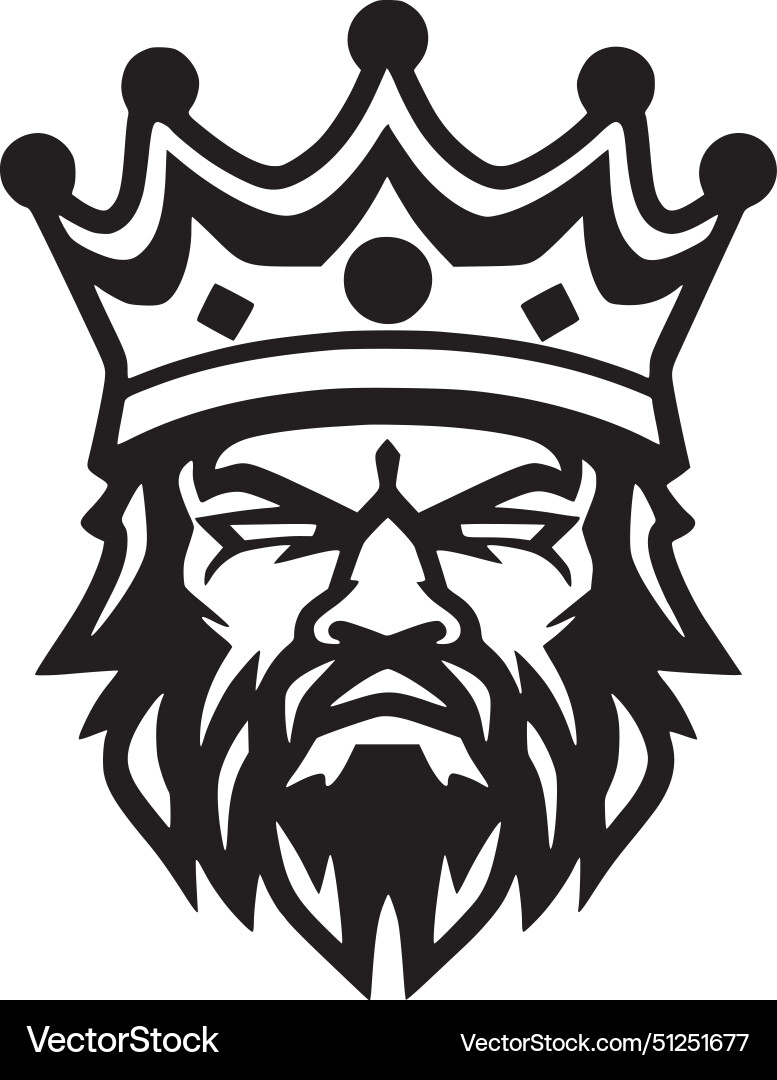 King - minimalist and simple silhouette Royalty Free Vector