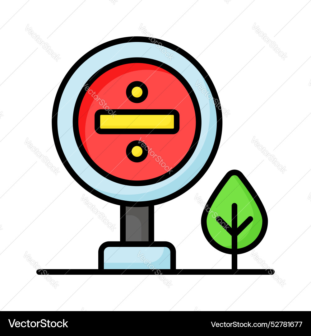 No entry sign board design isolated on white Vector Image