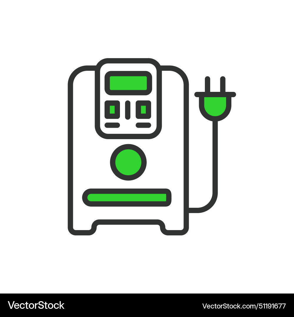 Ups in line design green uninterruptible Vector Image