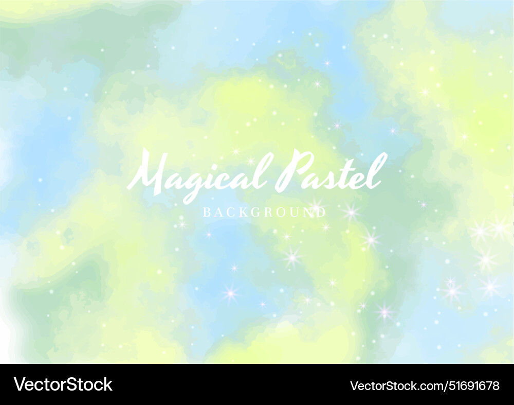Colorful magical pastel paint abstract background Vector Image