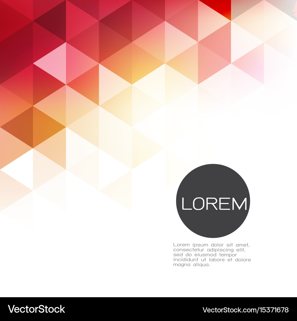 Geometric Triangle Background Royalty Free Vector Image
