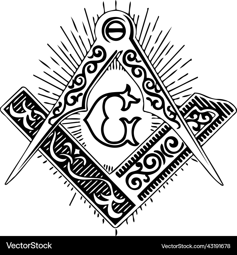Masonic Freemasonry Emblem Icon Logo Vector Stock 3,800+ Masonic