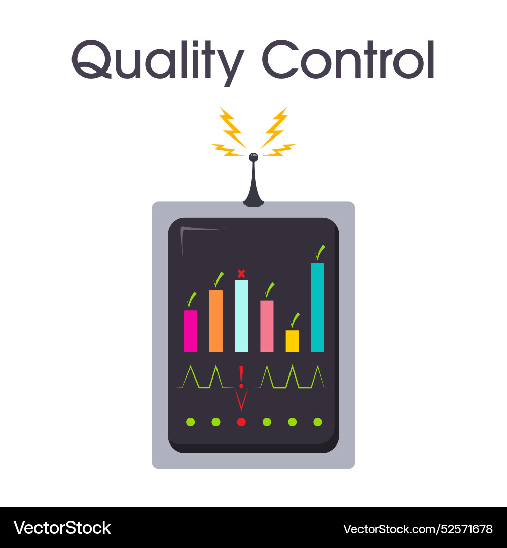 Quality control Royalty Free Vector Image - VectorStock