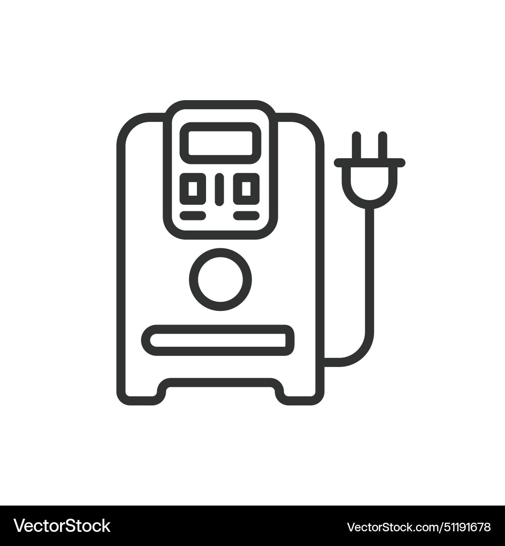 Ups in line design uninterruptible power Vector Image