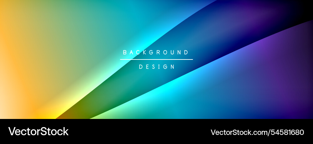 Bright rainbow style color gradient with curve Vector Image