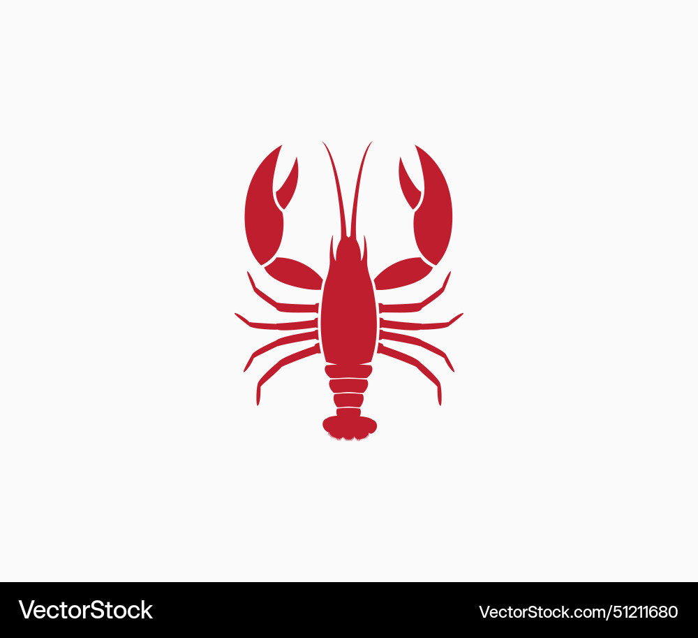 Sea lobster icon simple style and crawfish Vector Image