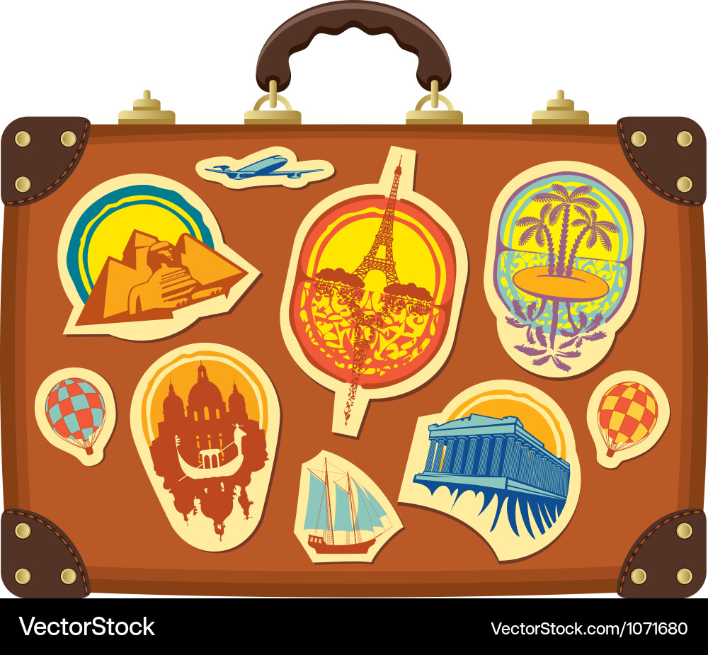 Suitcase Royalty Free Vector Image - VectorStock
