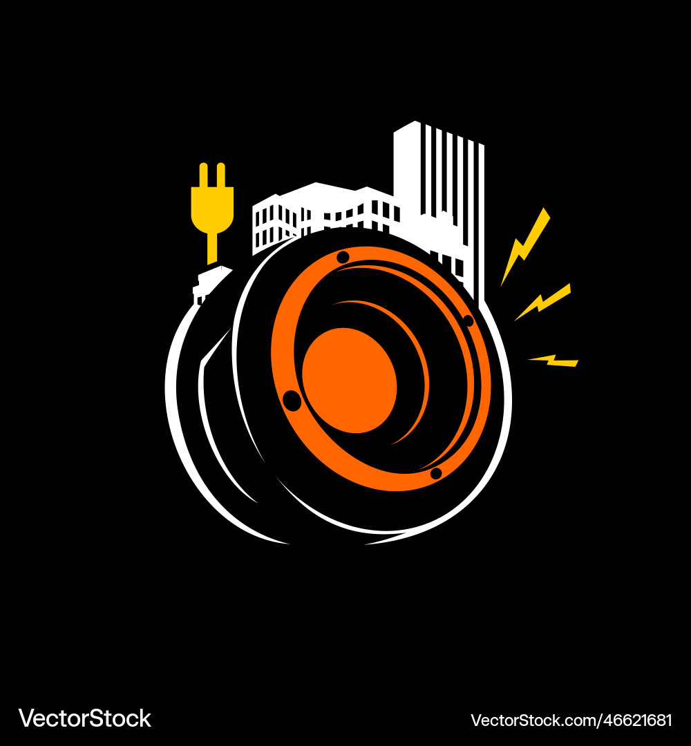 Sound Speaker Logo Premium Vector | Sound Speaker Icon, Stereo Audio