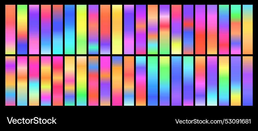 Bright vibrant colorful screen gradient color Vector Image