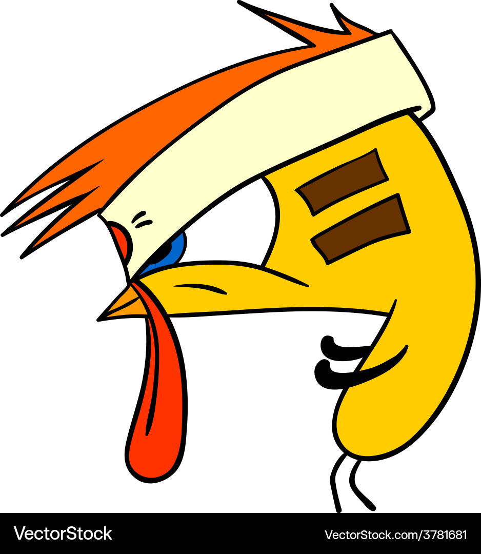 Chicken bully Royalty Free Vector Image - VectorStock