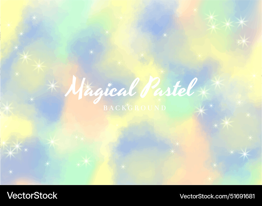 Colorful magical pastel paint abstract background Vector Image