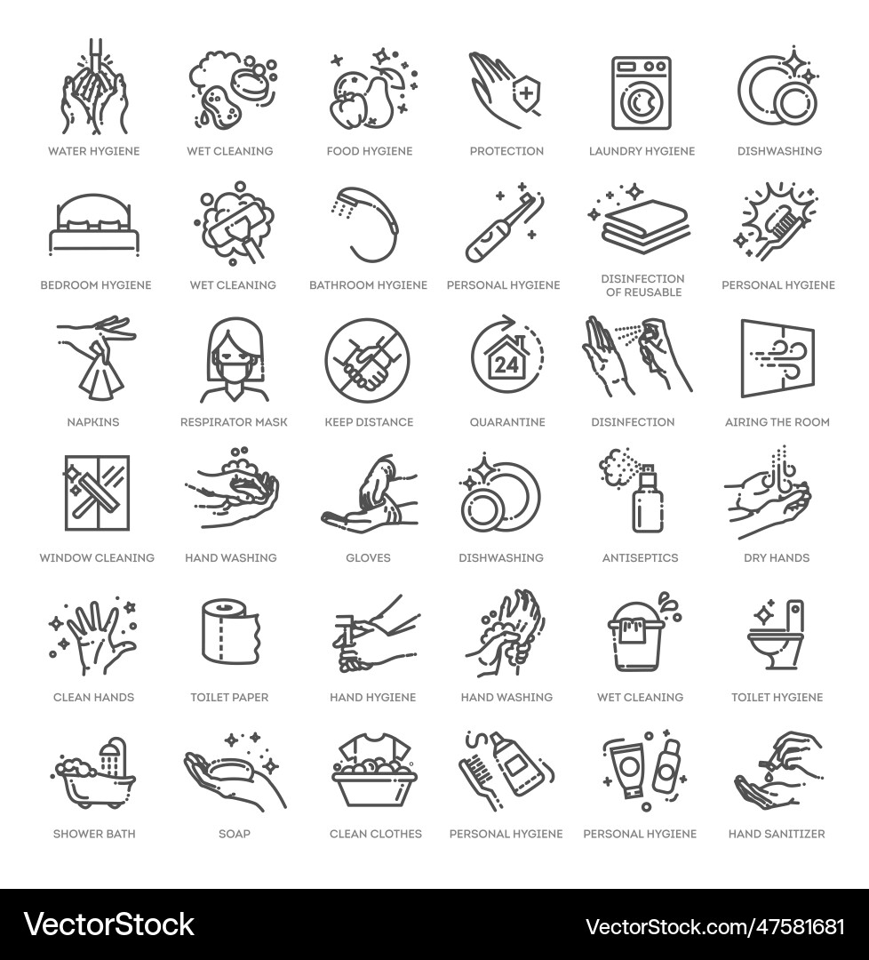 Hygiene of hands Royalty Free Vector Image - VectorStock