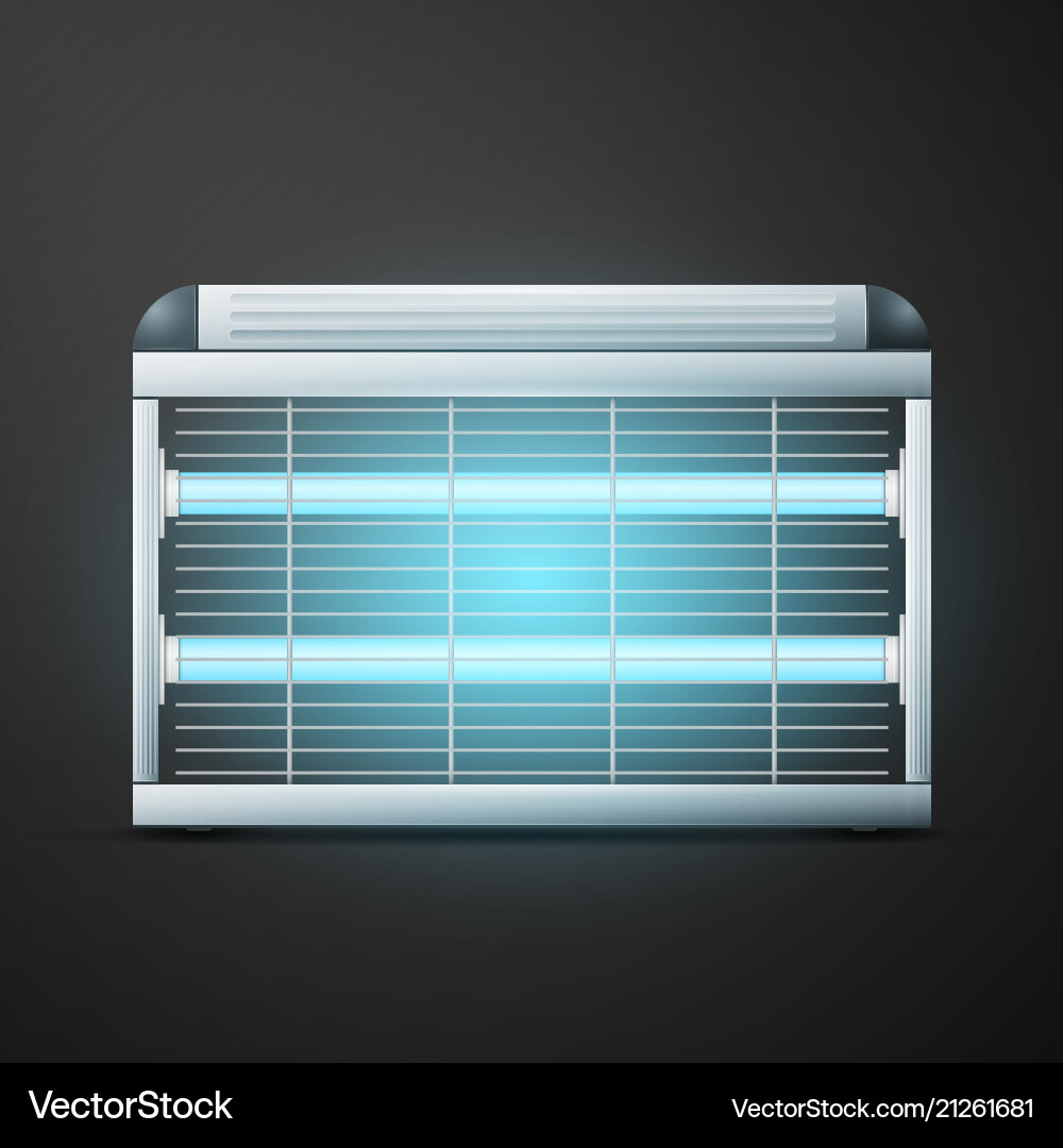 Realistic electric mosquito trap Royalty Free Vector Image