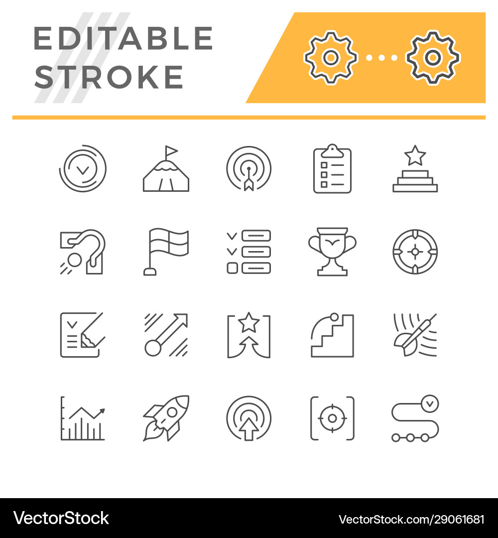 Editable Target Mark Vector Images (over 630)