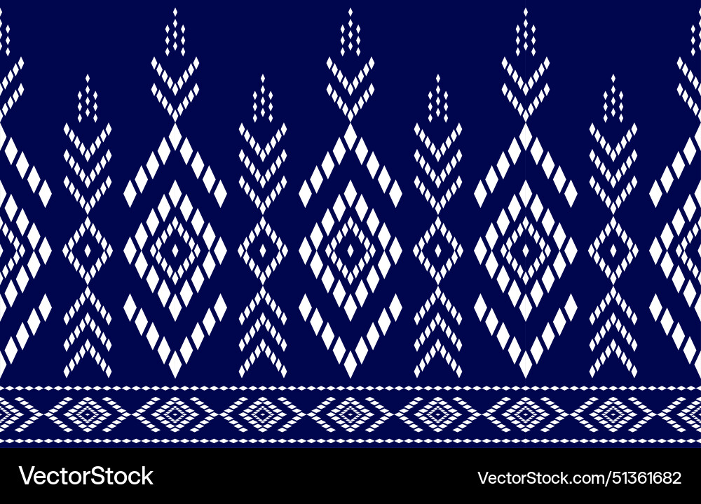 Border tribal pattern background geometric ethnic Vector Image