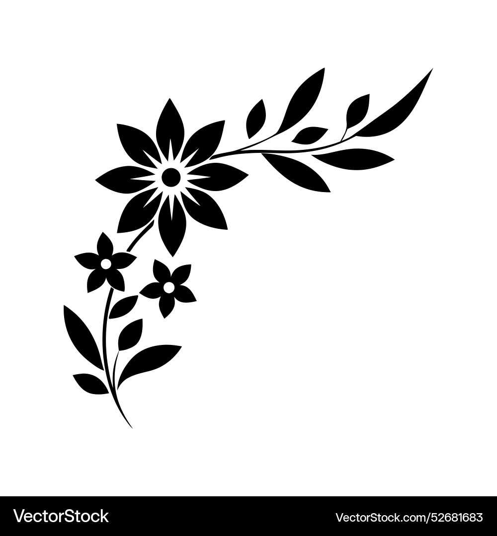 A realistic floral design art Royalty Free Vector Image