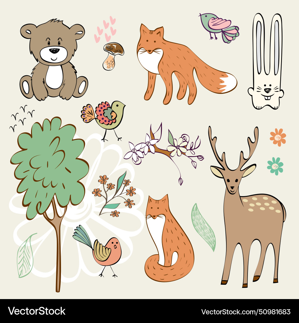 Animals Royalty Free Vector Image - VectorStock