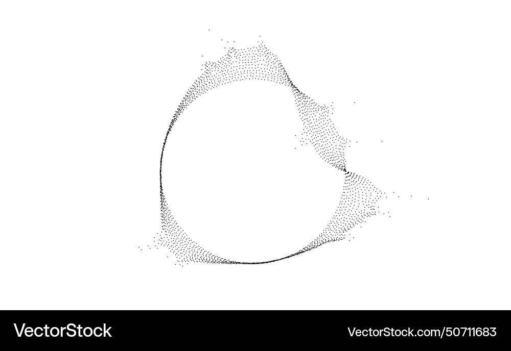 Black dotted wavy lines with dissolve effect Vector Image