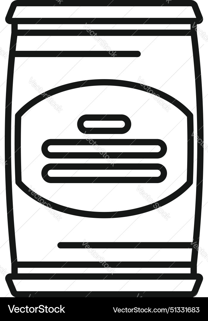 Line art soda can Royalty Free Vector Image - VectorStock