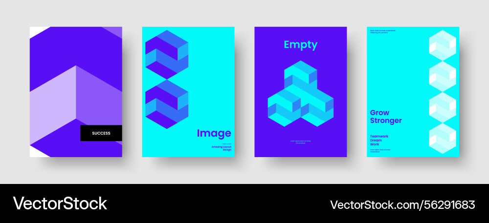 Modern Business Layout Royalty Free Vector Image
