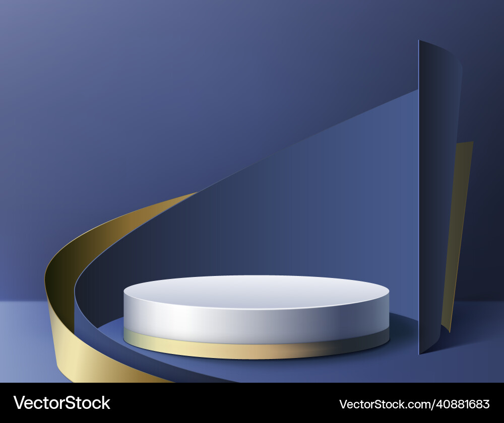 Platform background 3d product display backdrop Vector Image